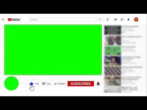 Like, Share and Subscribe Green Screen