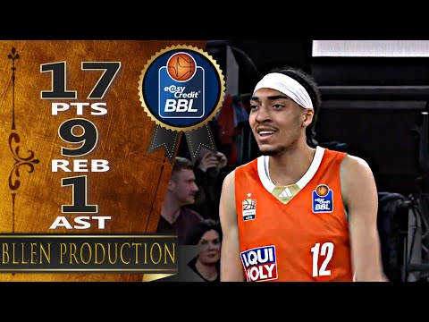 Noa Essengue - 17 Pts, 9 Reb, 1 Ast, 1 Blk Highlights|ratiopharm Ulm vs Wurzburg Baskets|2025.06.07