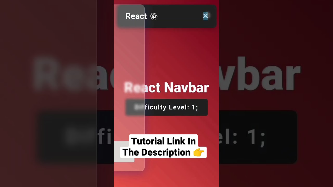 Advance React JS Responsive Navbar