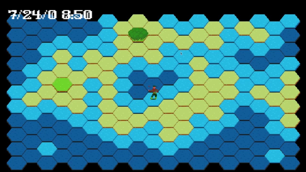 Python Wave Function Collapse Hexagon Terrain Generation Demo