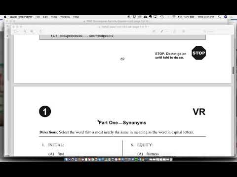 Vocabulary and grammar for the ISEE