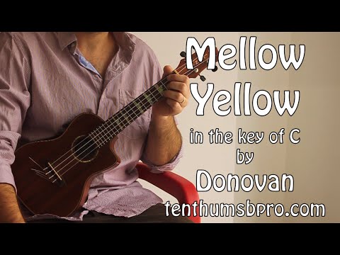 Mellow Yellow - Donovan - Super Easy Beginner Ukulele - Great First Song