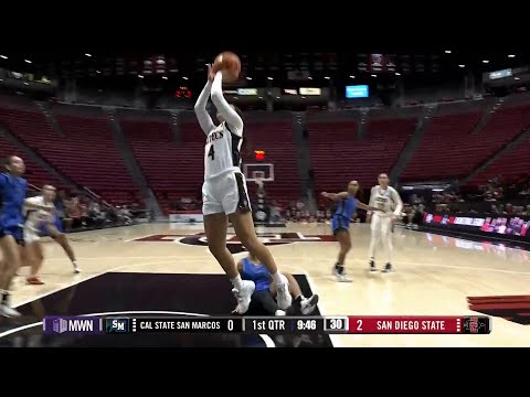 SDSU WOMEN'S HOOPS: AZTECS 76, CAL STATE SAN MARCOS 48
