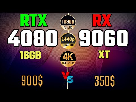 RX 9060 XT VS RX 7800 XT VS RTX 4080 GAMING BENCHMARKS + 9800X3D