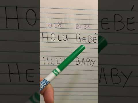 how to pronounce (hello baby) in Spanish.