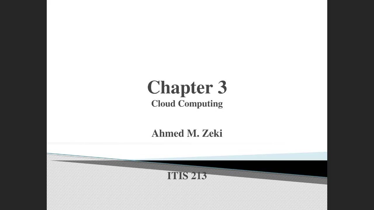 Chapter 3 - Cloud Computing - ITIS213
