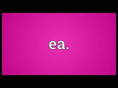 Ea. Meaning