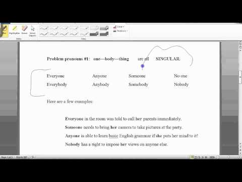 Pronoun Antecedent Agreement