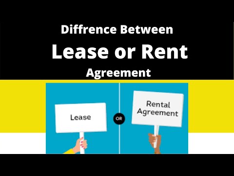 Difference between Lease and Rent in hindi