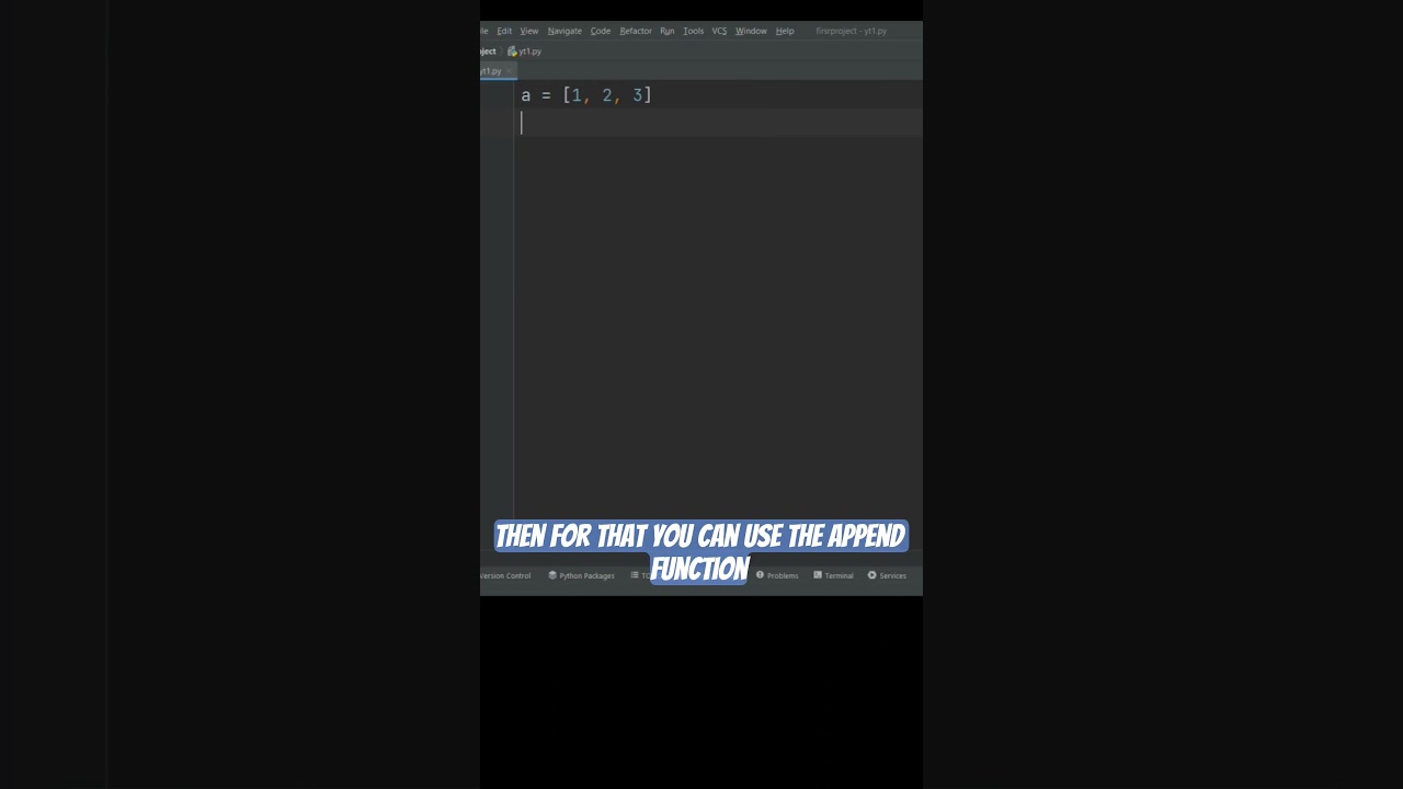 Append function python tutorial #pythontutorial #pythonforbeginners