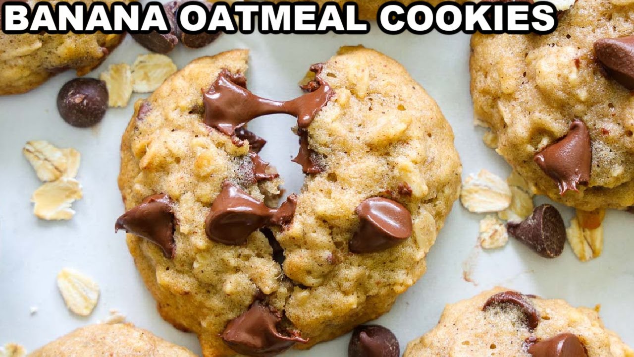 Easy BANANA OATMEAL COOKIES Recipe