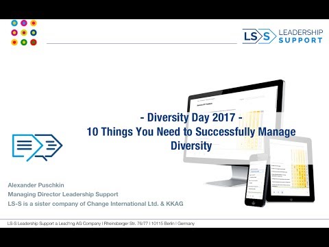 10 Things You Need to Successfully Manage Diversity