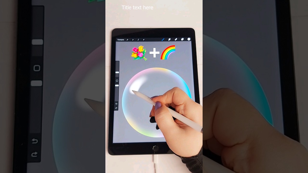 What's next? 💐+🌈 cute soap bubbles #shorts #olgaeasydrawing #procreate #bubbles #art #youtubeshorts