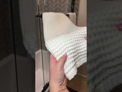 These waffle knit hand towels look so luxe!π«§π€π #target #targetfinds #targethaul #towels #bath