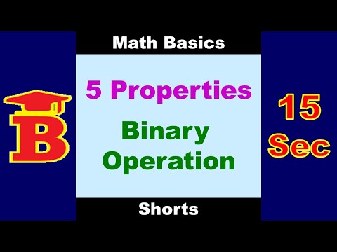 5 Properties of Binary Operation