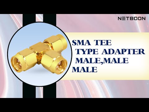 Sma Male To Dual Sma Male Connector T Type 3 Way Splitter Antenna Converter Adapter