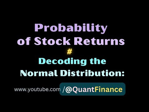 Probability Density Function (PDF) of Normal Distribution in Stock Returns Scenario