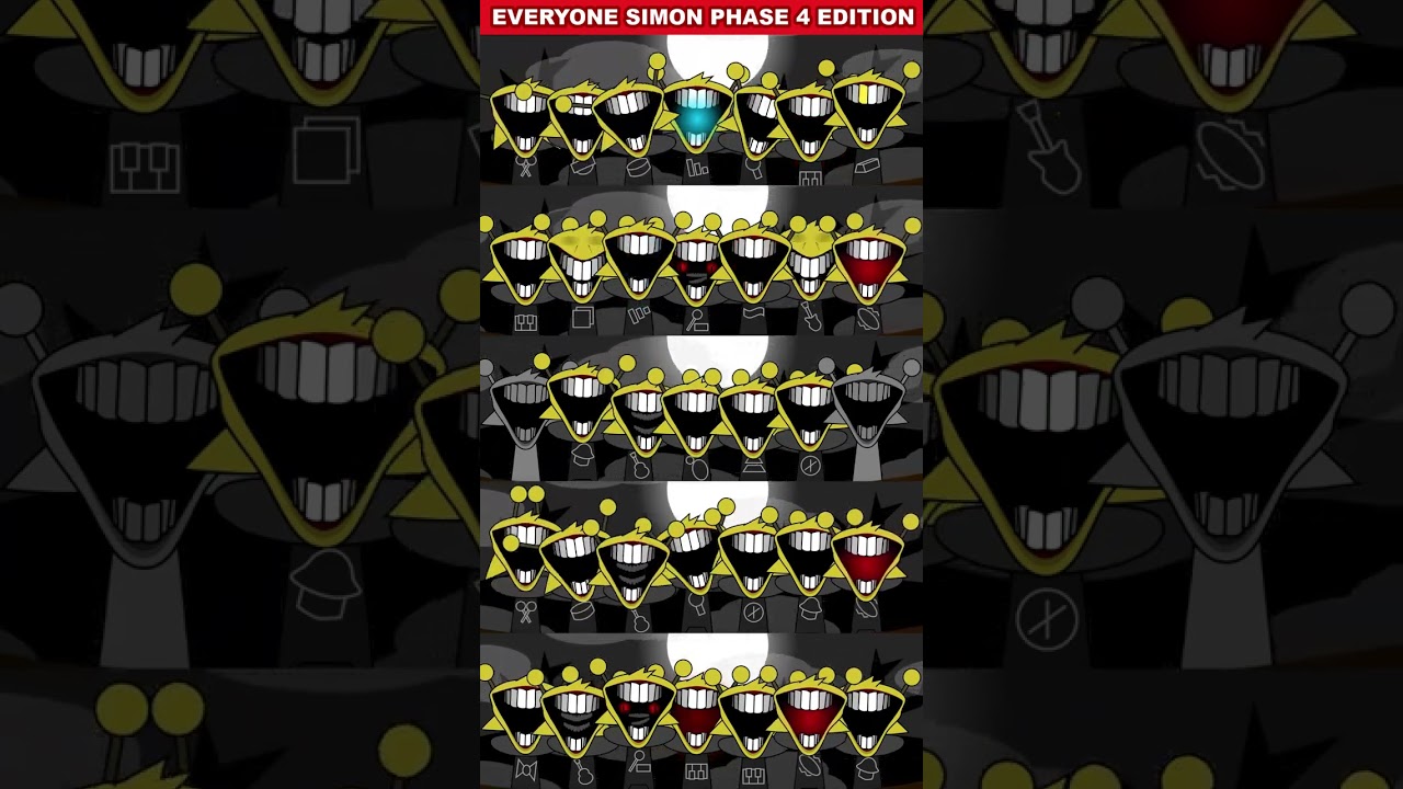 Sprunki Simon Edition: Phase 4 Everyone SIMON *Mix Version*  #sprunki