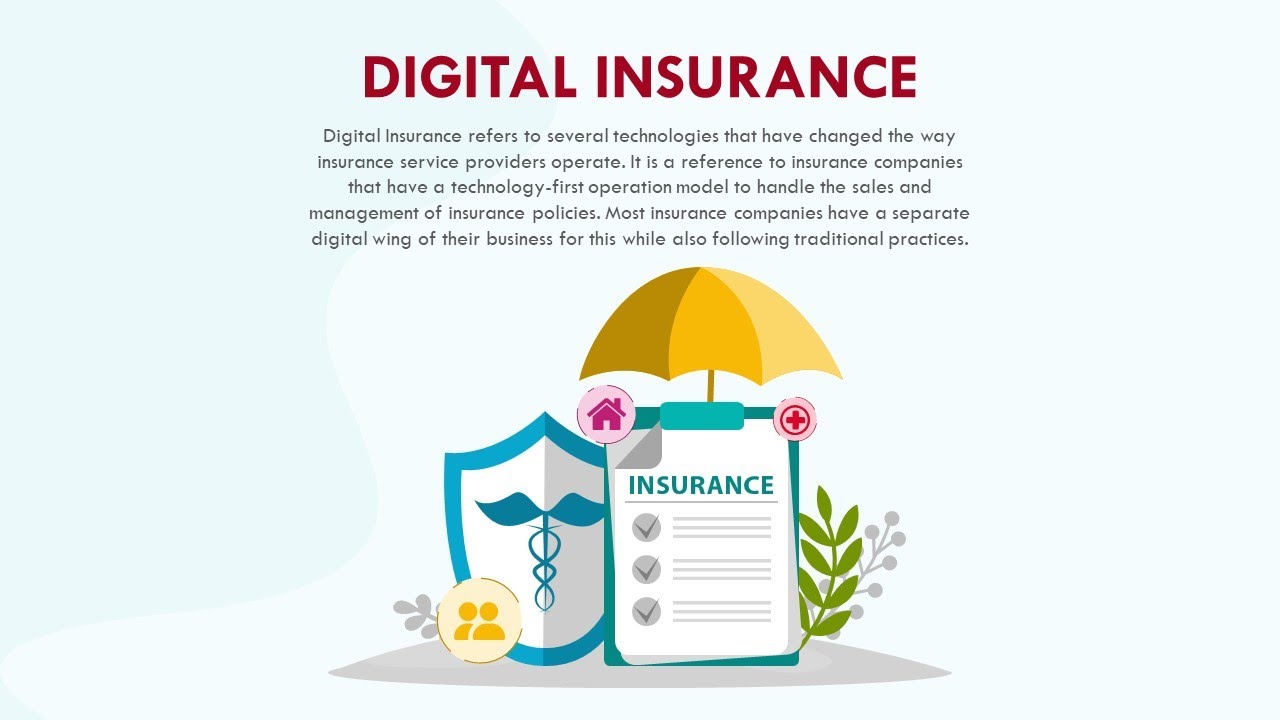 Digital Insurance Animated PPT Template