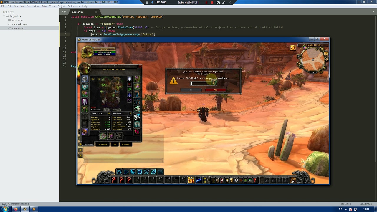 Tutorial de Scripts Lua #4 - Comandos 004