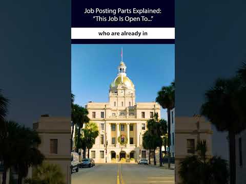 Job Posting Parts Explained: "This Job is Open To…"