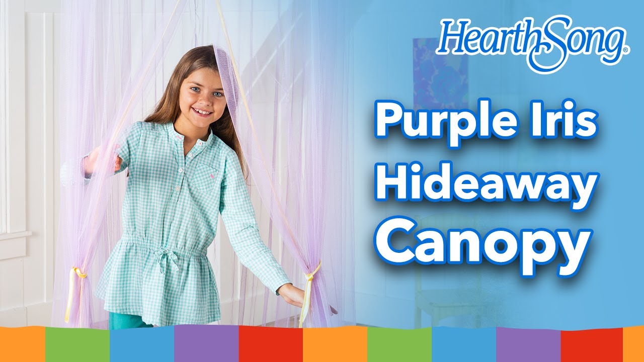 Create a Dreamy Escape with HearthSong’s Purple Iris Hideaway Canopy
