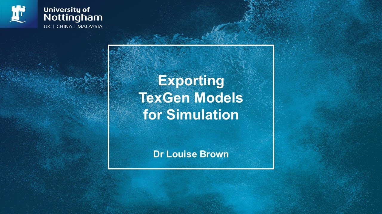 Exporting TexGen Models for Simulation