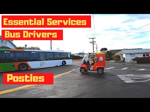 【NZ Lockdown】Dunedin Bus Drivers and Posties, getting on with the job !