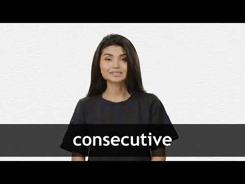 CONSECUTIVE definition and meaning | Collins English Dictionary