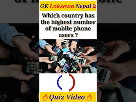 Which country has the highest number of mobile phone users ? #shorts