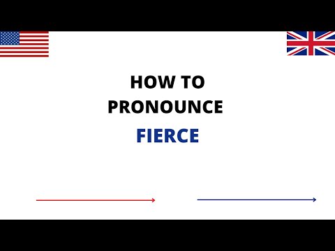 How To Pronounce FIERCE Correctly In English | FIERCE Pronunciation | How To Say FIERCE