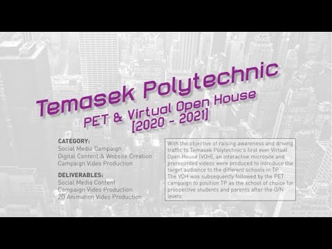 Temasek Polytechnic Pre-Employment Training Campaign & Virtual Open House 2020-2021