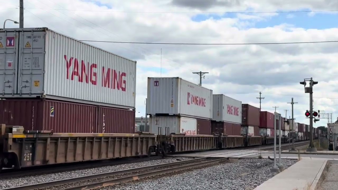 St. Cloud, BNSF Staples Subdivision Presents!! Amtrak Station & BNSF Stack Trains
