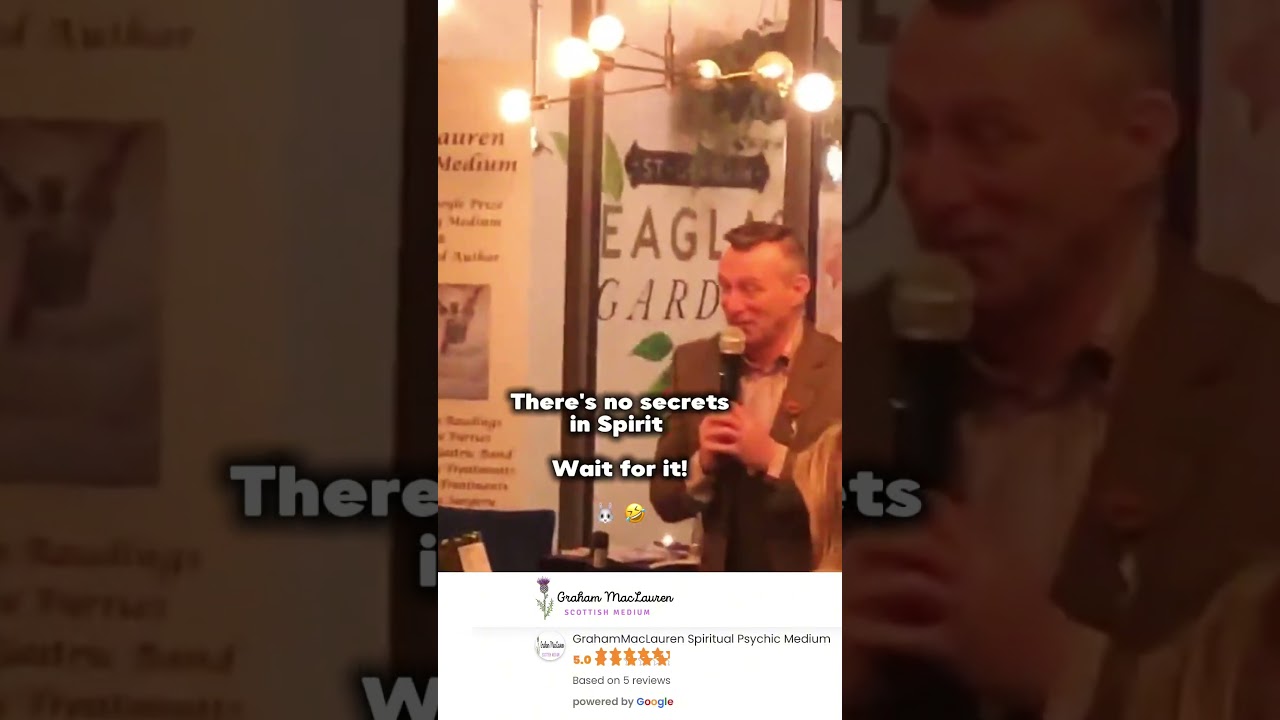 Book now to see award winning Graham spiritual psychic medium live in Scotland March 2027 #medium