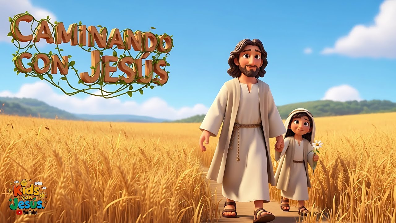 Caminando con Jesús – Canción Cristiana Infantil Animada