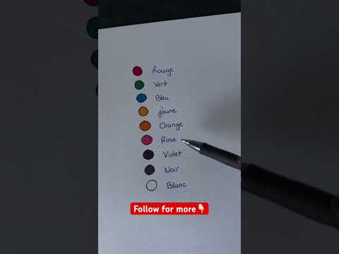 Colors in Frenchππ»French Colors π«π·Do Subscribe #frenchlanguage #frenchforbeginner #speakfrench