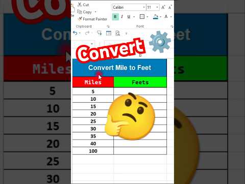Miles to Feet – Easy Trick! #tricks #shorts