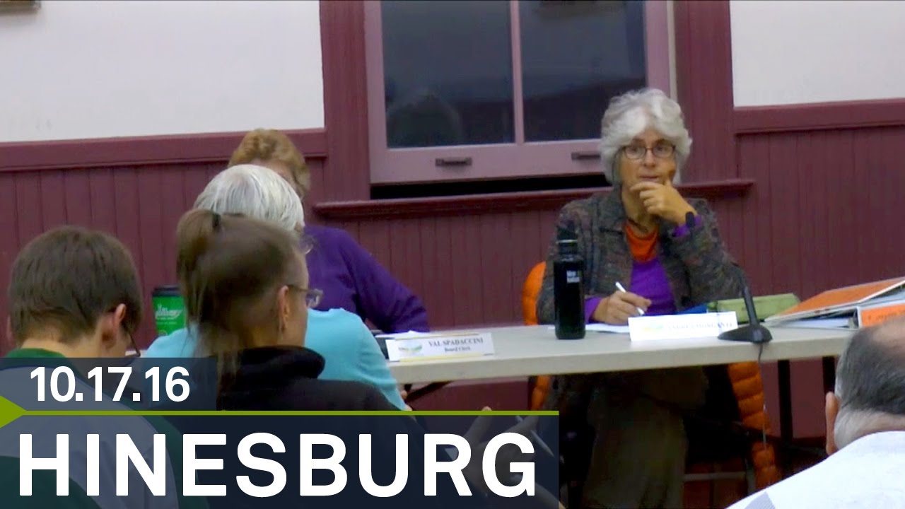 Hinesburg Selectboard: October 17, 2016