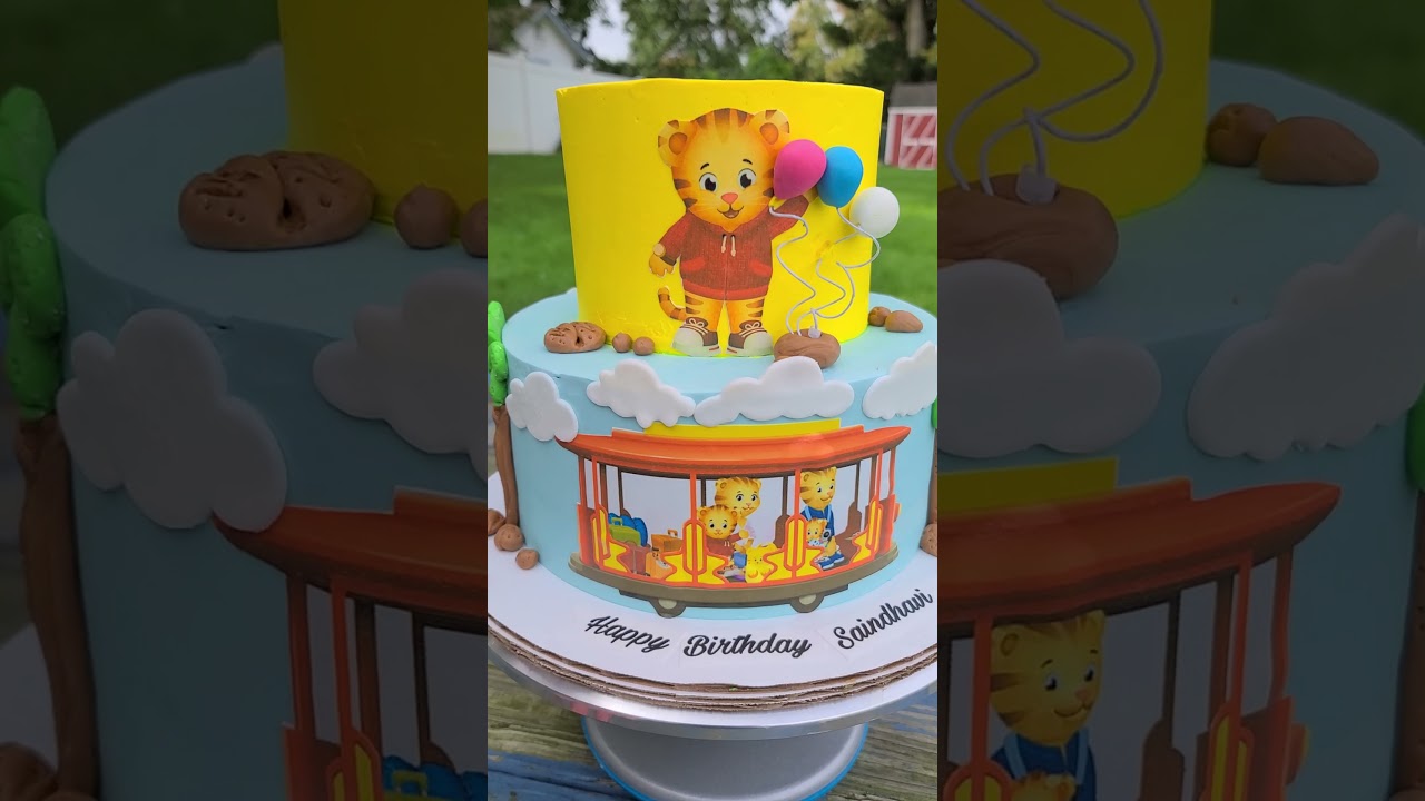 Daniel Tiger Theme Cake