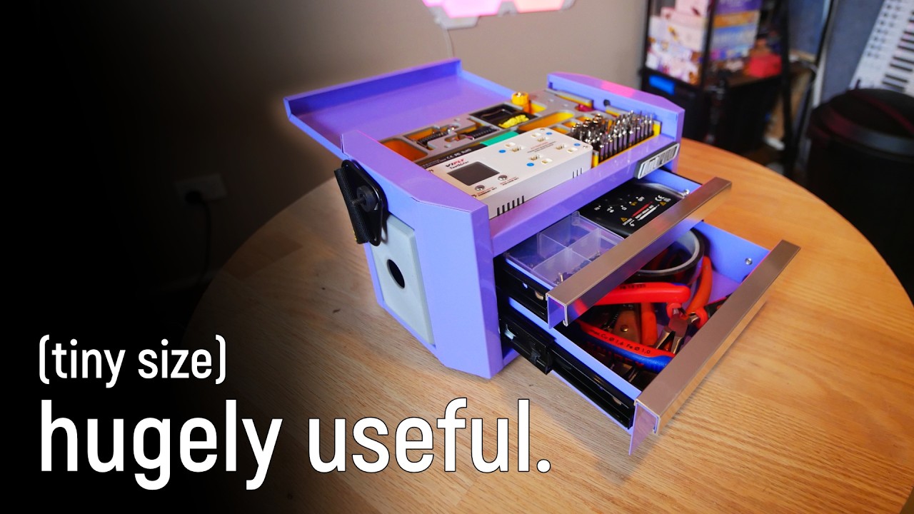 Designing the ultimate tiny toolbox organiser - with 3D printing!