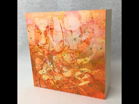Spice of Life «Scratch Art Technique» abstract painting Demonstration | #shorts