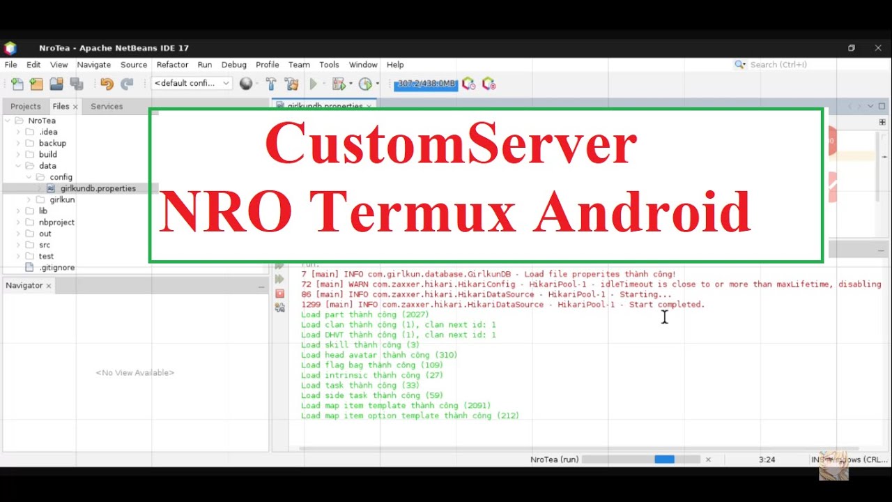 Hướng dẫn CustomServer trên NRO Termux Android | Khanh Nguyen