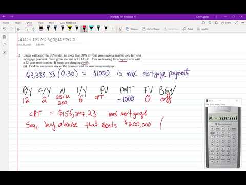 Videos: Mortgages and Amortization, part 2 – Easy Peasy All-in-One High ...
