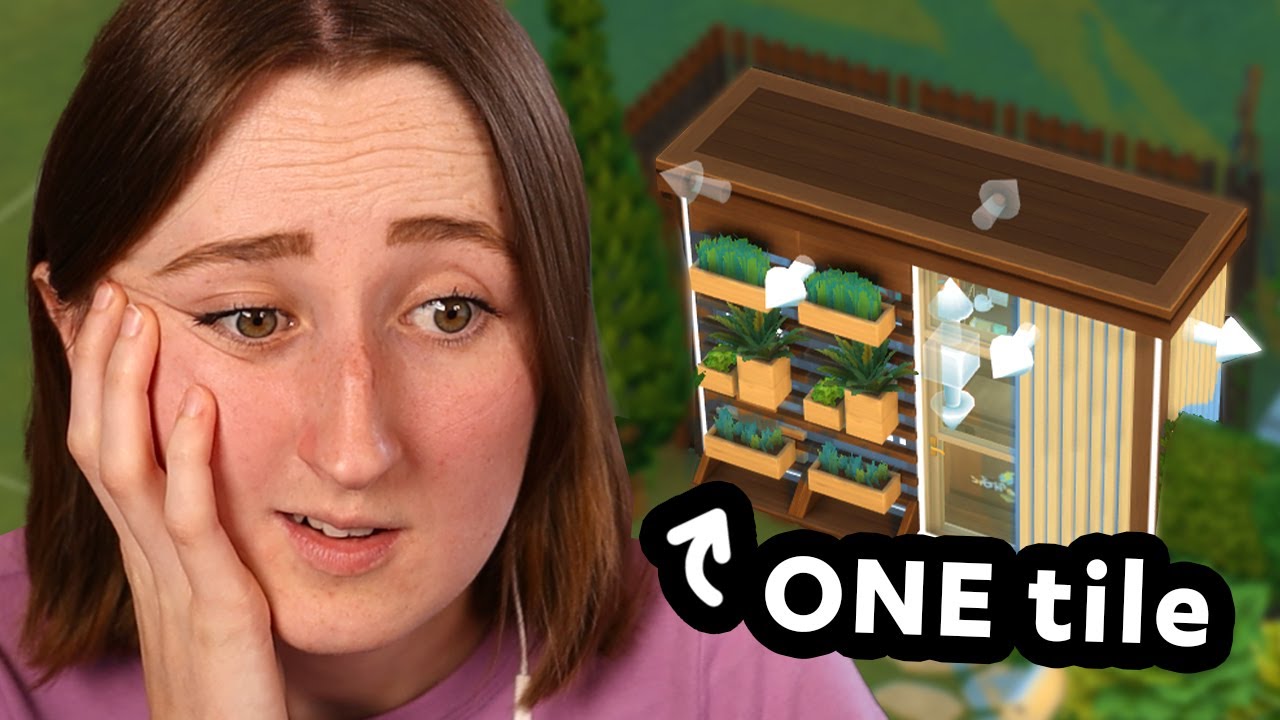 i built a sims house that's only *ONE TILE* wide