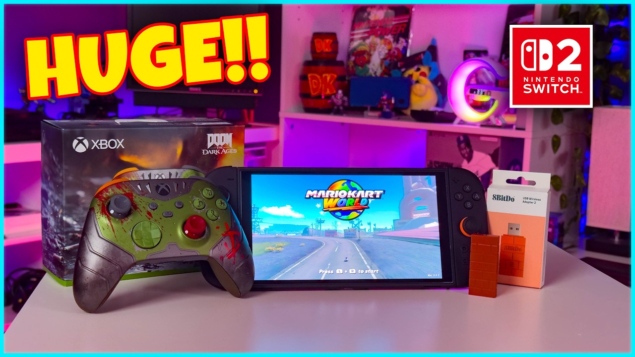 Use Xbox Series X Controller on Switch 2 | 8BitDo Wireless Adapter 2 Tutorial
