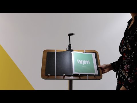 How to use our LED lamp with our menu stand (LP-BL-1 & MCS-115-TE)