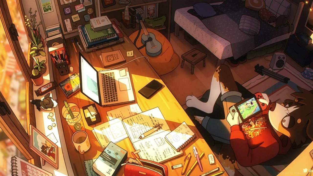 FURRY LOFI STUDY BREAK | 4K LIVE WALLPAPER