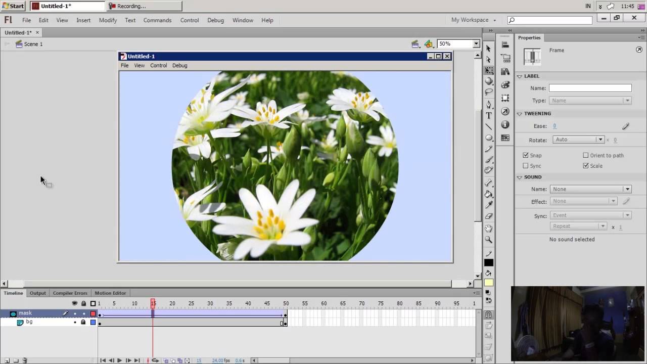 TUTORIAL BASIC MASKING Adobe Flash CS6