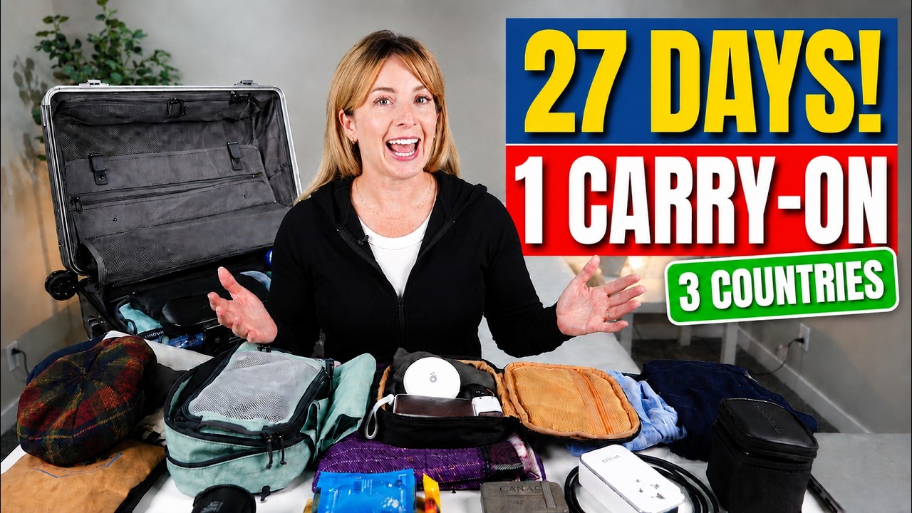 Everything I Packed for 27 DAYS in a Carry-On (is it actually possible??)