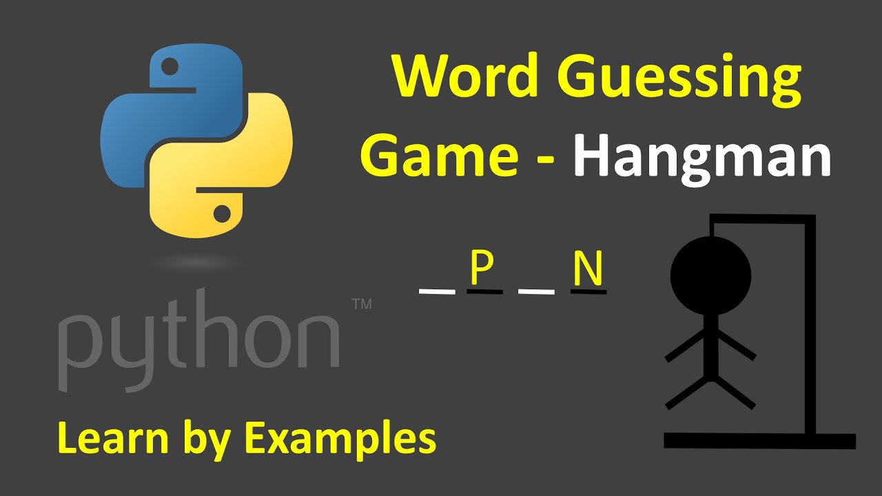 PYTHON TUTORIAL #4 - Word Guessing Game - Hangman